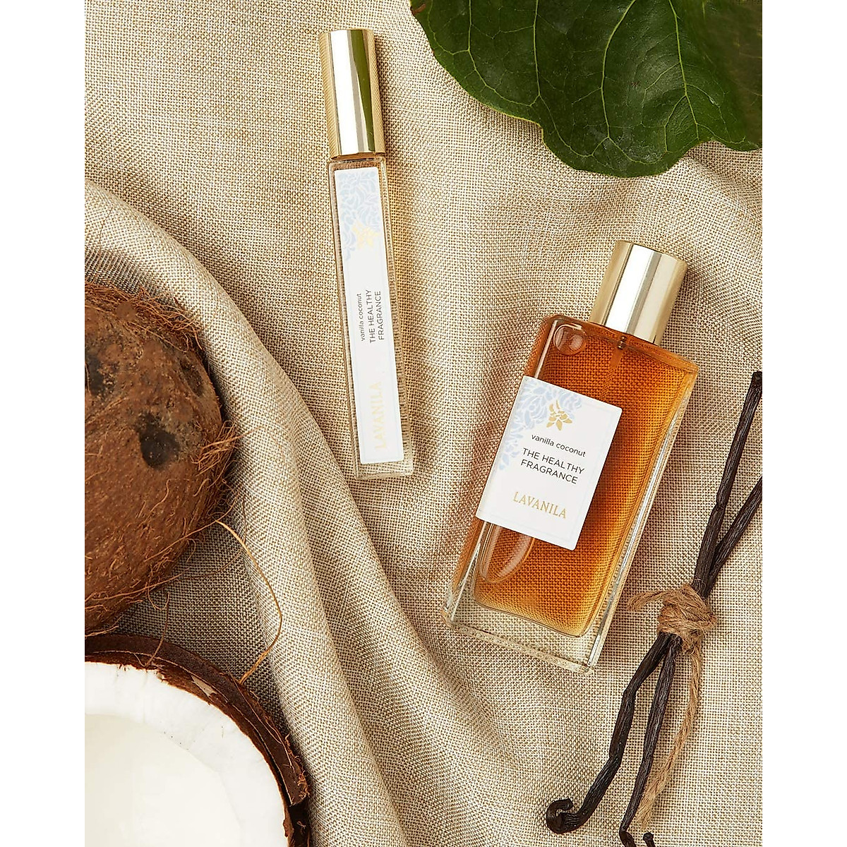 Lavanila Vanilla Coconut Perfume for Women, 0.32 oz Roller - Tropical Coconut, Tahitian Tiare Flower & Warm Vanilla, The Healthy Fragrance, Clean and Natural