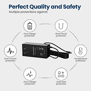 PowerHOOD 12V AC Adapter Compatible with Remington Shaver Charger PA-1204N F7800 F5800 F5790 F4790, Power Cord for Remington Razor R5150 R6130 R-6150 for MS2-390 MS3-2700 MS680 R9100 Power Supply