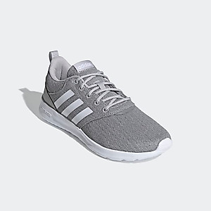 adidas Women's QT Racer 2.0 Running Shoe, Grey/White/Grey, 9