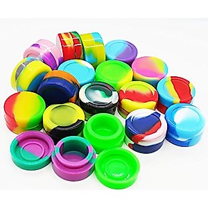 Vitakiwi 5ML Wax Silicone Concentrate Containers Non-stick Oil Jars (10)