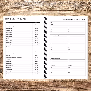 2024-2025 Monthly Planner, 7"x10", 100lb Cover, Spiral Bound, 2 Year Calendar Great For Organization & Scheduling