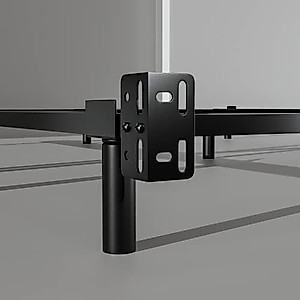 Homdock Queen Size Metal Bed Frame-7 Inch High Heavy Duty Bed Base with 9-Leg Support for Box Spring & Mattress, Elegant Black Finish