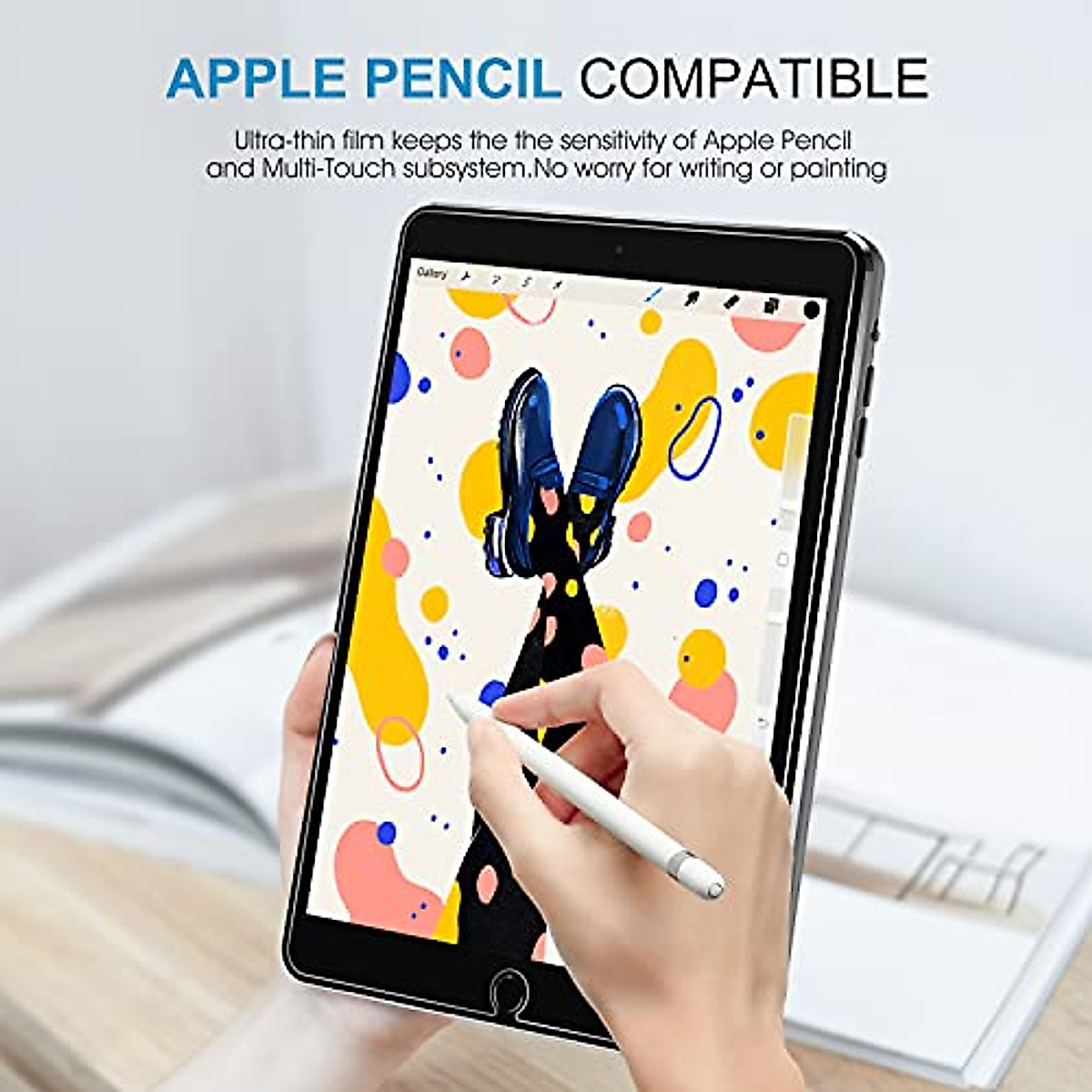 SPARIN 2 Pack Screen Protector for iPad 9th Generation 10.2 inch, Tempered Glass Compatible with iPad 9 (2021 Released)