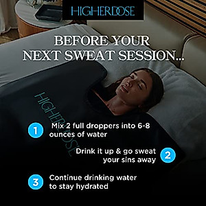 HigherDOSE Detox Drops Skin & Liver Health Supplement – Full Body Cleansing Liquid Chlorophyll Drops for Water with Milk Thistle Extract, Magnesium, Marine Algae Minerals & Beetroot Juice – 60 mL