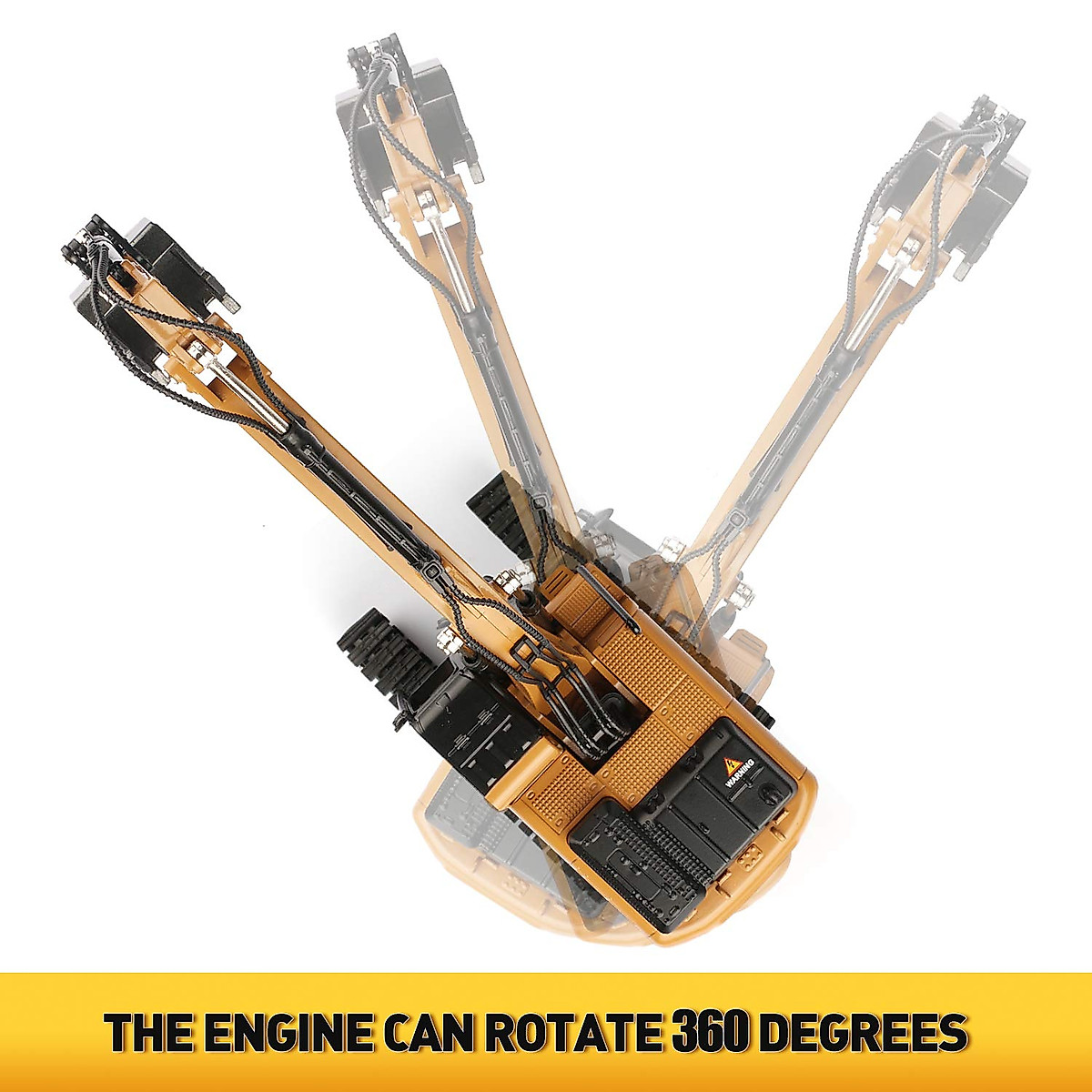 1/50 Scale Diecast Crawler Excavator, Metal Construction Vehicle Models Toys for Kids (Crawler Excavator)