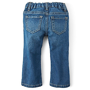 The Children's Place Baby Girls and Toddler Girls Basic Bootcut Jeans, Indigo Stone, 18-24 MONTHS