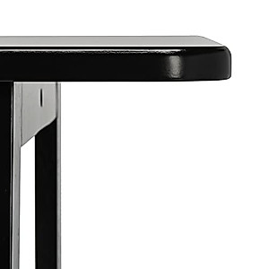 Safavieh Home Collection Sofara 2-Shelf Office Living Room Bedroom Study Foyer Writing Desk DSK1403A, 0, Matte/Black