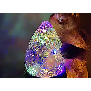 Squirrel Solar Garden Lights,Upgraded Outdoor Decor Solar Squirrel Stake Lights Waterproof Squirrel Decorative Lights for Yard Patio Garden Lawn Decor -1 Pack