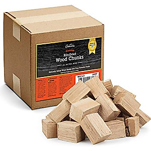 Camerons All Natural Cherry Wood Chunks for Smoking Meat -840 Cu In Box, Approx 10 Pounds- Uniform Size 3"x2"x2" for Even Burning- Kiln Dried Large Cut BBQ Wood Chips for Smoker-Grilling Gifts for Men
