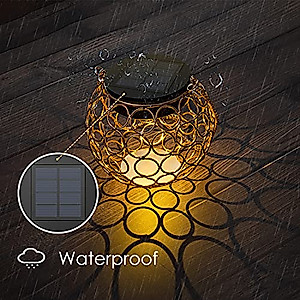 (2 Pack)Solar Light Replacement Top Parts for Outdoor Hanging Lantern LED Solar Panel Lantern Lid Lights , Lantern ​Light Replacement , Outdoor Solar Replacement Parts , Garden Patio Decor