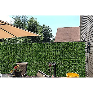 DearHouse Artificial Ivy Privacy Fence Wall Screen, 98.4x59in Artificial Hedges Fence and Faux Ivy Vine Leaf Decoration for Outdoor Garden Decor