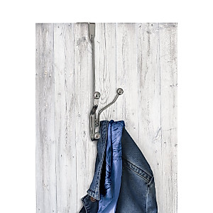 Splash Home Tango Over The Door Rack Accessory Organizer, 12" x 3" x 5", Chrome