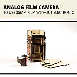 WOODSUM Fully Functional Wooden 3D Puzzle for Adult Pinhole Camera S