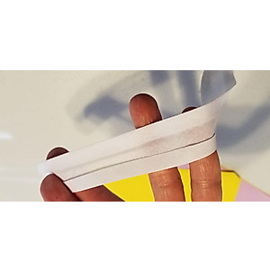 Mangocore Cotton Bias bindnig Tape,Size: 25mm, Width:1",2.5cm,30yds, DIY Garment Accessories wholesales (White)