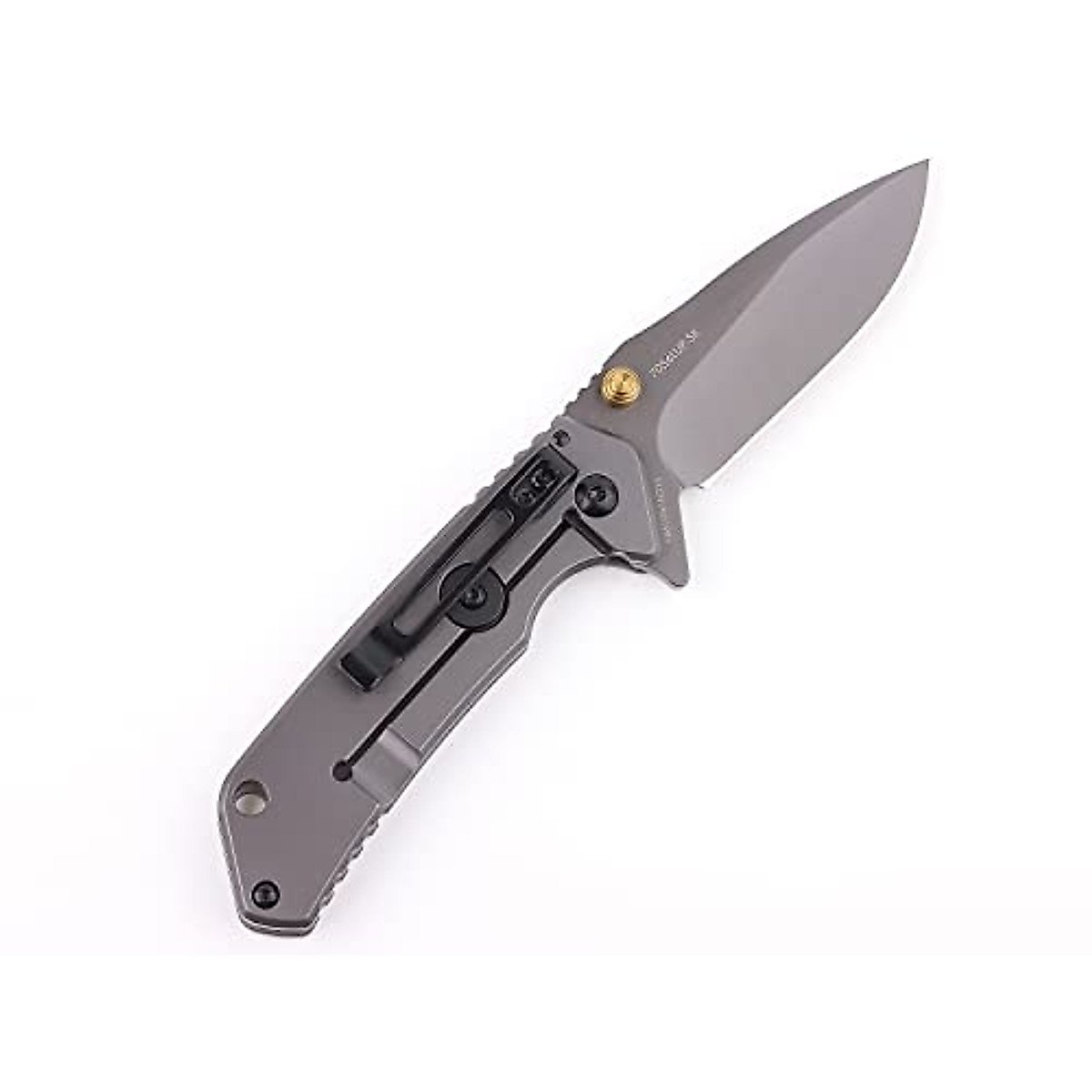 Sanrenmu Knives Folding Pocket Knife 7056 EDC Knife 8Cr14MoV Blade Hunting Survival Fishing Tool (7056LUP-SK(Grey))