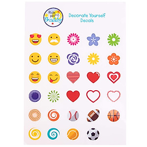 The Original Stuffed Animal and Doll Bicycle Seat (Blue)- Bike Attachment Accessory for American Girl & All 18-22" Dolls & Stuffed Animals- Decorate Yourself Decals Gift Compatible with American Girl