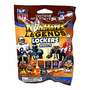 Teenymates Party Animal Legends 2023 Lockers NFL Series 2 Football Figures, 1 Mystery Pack