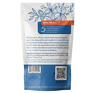 BDE Mens Energy Herbal Formula Functional Tea Blend Designed For Mens Health (3oz Loose Leaf Tea)