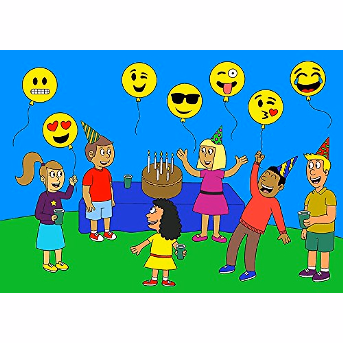 Happy Birthday Balloon Party - Set of 16 Pack Mylar Foil 18 Inch Helium Reusable Ballons For Congratulation Decoration Anniversary Festival Graduation Bouquet Gift Idea Engagement Celebration