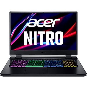 Acer Newest Nitro AN517 17.3" IPS 144Hz FHD Gaming Laptop, Intel 12-Core i5-12500H, 16GB RAM DDR4 1TB NVMe SSD, NVIDIA RTX 3050, Killer WiFi 6, RJ-45, Backlit Keyboard, Windows 11 Home