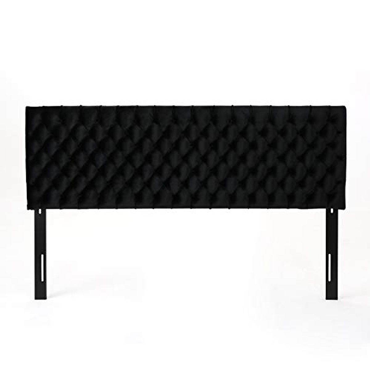 Christopher Knight Home Jezebel Tufted Velvet Headboard, King / Cal King, Black / Black