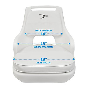 Wise 8WD015-6-710 Standard Pilot Chair with Cushions, Adjustable Height Pedestal and Seat Slide