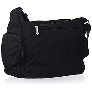 Kipling Women's Gabbie Crossbody, Lightweight Everyday Purse, Casual Shoulder Bag, Black Noir