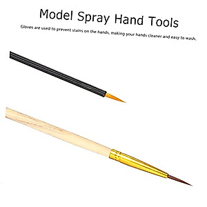 SEWACC 2 Sets Model Coloring Kit Arts and Crafts Kit Fiber Tools Decorating Tools Acrylic Oil Painting Art Brush Fine Models Craft Paint Set Model Hand Paint Tools Models Paint Set Mini