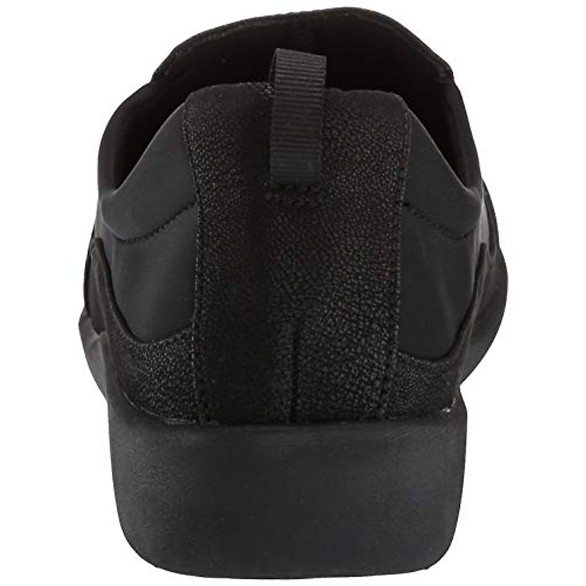 Clarks womens Sillian Paz Slip On Loafer, Black Synthetic Nubuck, 7.5 US