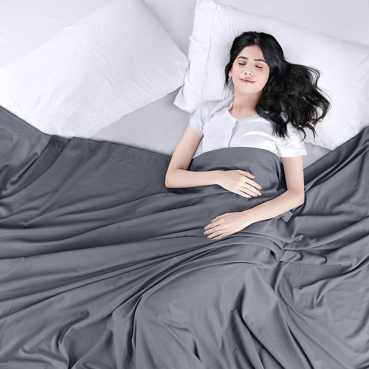 Utopia Bedding Flat Sheet - 1 Pack (Queen, Grey) - Soft Brushed Microfiber Fabric - Shrinkage & Fade Resistant Top Sheet - Easy Care Bed Sheet