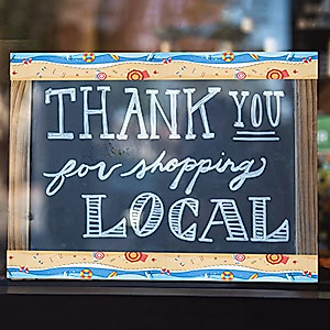 Ciieeo 65Ft Summer Bulletin Board Decorations Summer Beach Classroom Bulletin Board Border Stickers Bulletin Border Rolled Border Trim for Classroom Decor