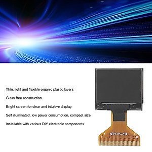 FOLOSAFENAR Display Module, 128 X 64 Thin Plastic Layer Professional LCD Display Screen 4Pcs Small 30PIN for DIY(Blue Displaying)
