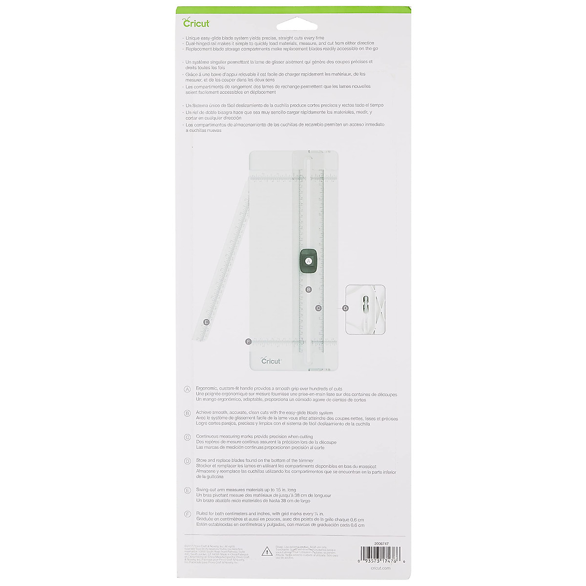 CRICUT INC 2006747 CRICUT Trimmer 12" DK Gray, Assorted