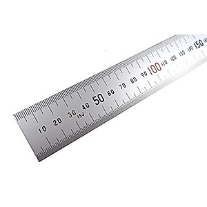 Shinwa 1000 mm Rigid"Zero Glare" Metric Machinist Rule/Rule Scale .5mm & mm