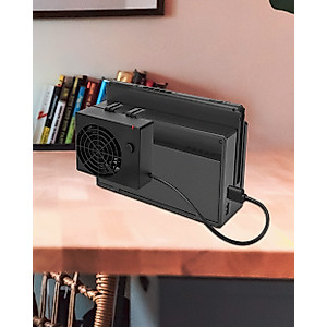 Skywin- Console Cooling Fan with 4500 RPM Speed, USB Fan for Cooling, USB Cooler for Dock, Compatible with Charging Dock, Dual-Fan Support for Extended Gaming Sessions