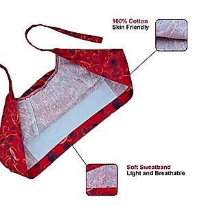 A Striking and Fashion-Forward Headwear with a Bold Skull Design and Red Platelet Accents