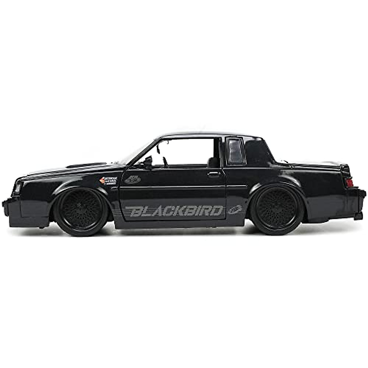 1987 Grand National Black Metallic Blackbird Bigtime Muscle Series 1/24 Diecast Model Car by Jada 34199