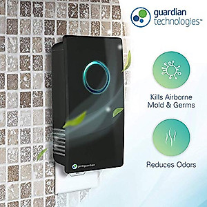 Guardian Technologies GermGuardian Pluggable UV-C Sanitizer, Deodorizer, Kills Germs, Freshens Air and Reduces Odors from Pets, Smoke, Mold, Cooking and Laundry (2, Black Onyx)