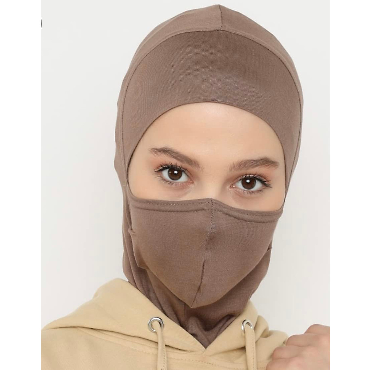 ISLAMIC, Muslim, Hijab, Ninja, INSTANT TURBAN COTTON LIGHT WEIGHT SLIP ON CAP (CREAM)