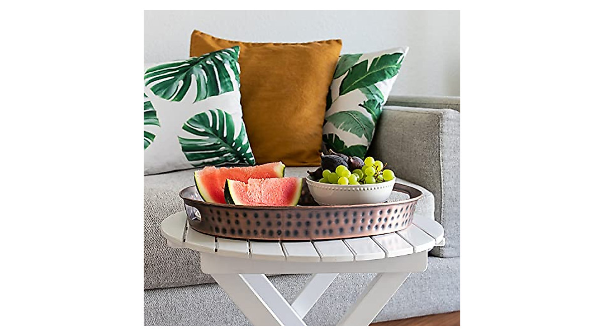 Monarch Abode Antique Copper Serving Tray - 17x13