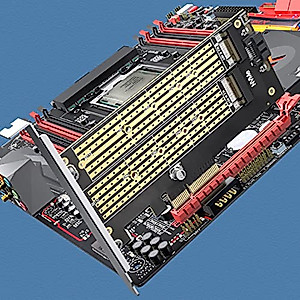 DIKACA Computer Adapter X for Dual-Bay B- I- and -Slot Express Hard Dual- Ssd Drive E I M-Key I-e Slot Bay Converter Ie State Adapter B-Key M M- Motherboard to Key Hard Drive Ssd Hard Drive Ssd