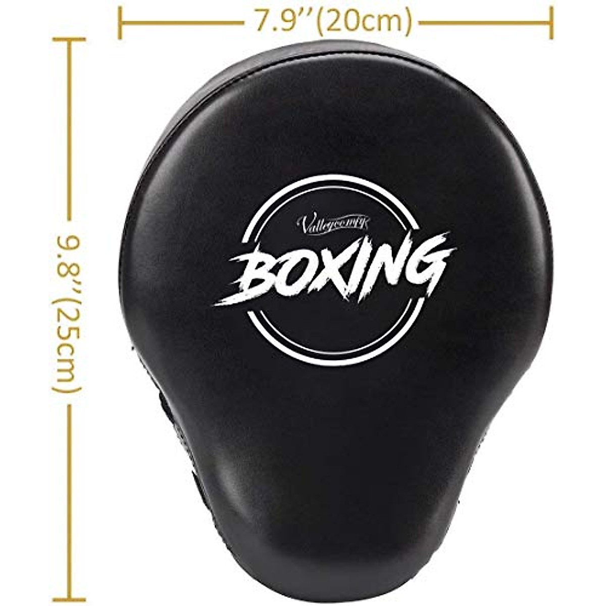 Valleycomfy Boxing Curved Focus Punching Mitts- Leatherette Training Hand Pads,Ideal for Karate, Muay Thai Kick, Sparring, Dojo, Martial Arts