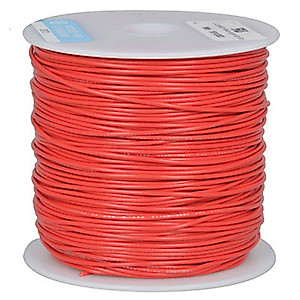 Jameco ValuePro Hook-Up Wire Solid 20 AWG 500 Foot Spool Tinned Copper Wire Red