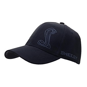 Black Tonal Shelby Snake Cap Hat | Officially Licensed Shelby® Product | Adjustable, One-Size Fits All