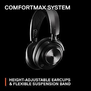 SteelSeries Arctis Nova Pro Wireless Multi-System Gaming Headset - Premium Hi-Fi Drivers - Active Noise Cancellation - Infinity Power System - ClearCast Gen 2 Mic - PS5, PS4, PC, Switch, Mobile