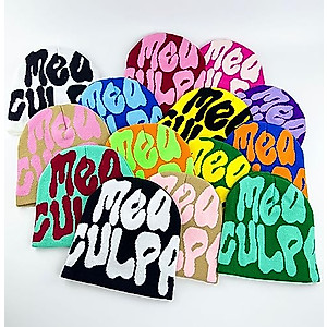 HAILTH Y2K Women's Beanies Wool Acrylic Knitted Hat Women Hats Beanie Wireless Winter Knit Hat Warm Knitted Cap Casual Skullies Outdoor