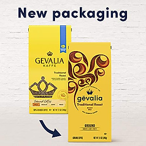 Gevalia Traditional Roast Ground Coffee (12 oz Bags, Pack of 3)