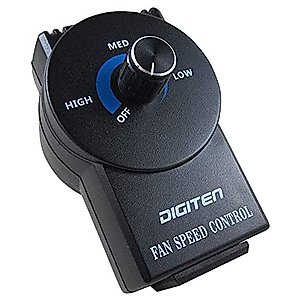 DIGITEN Variable Speed Controller Exhaust Variable Speed Fan Speed Adjuster Vent Blower Speed Adjuster for Duct Inline Fan Speed Controol Governor for Ventilation Fan