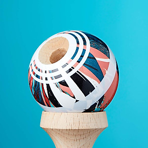 KROM - Kendama Toy NOIA 4 - Original - High Wood Quality - Extra Strong - for Beginner and Pro - Gift Pack : Extra String + Stickers