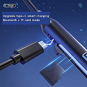 CARRYKING G27 Bluetooth Earbuds Wireless Behind The Neck Headphones, Halter Neck Wireless Bluetooth/TF Card Headphones for Morning Running Sport Earbud